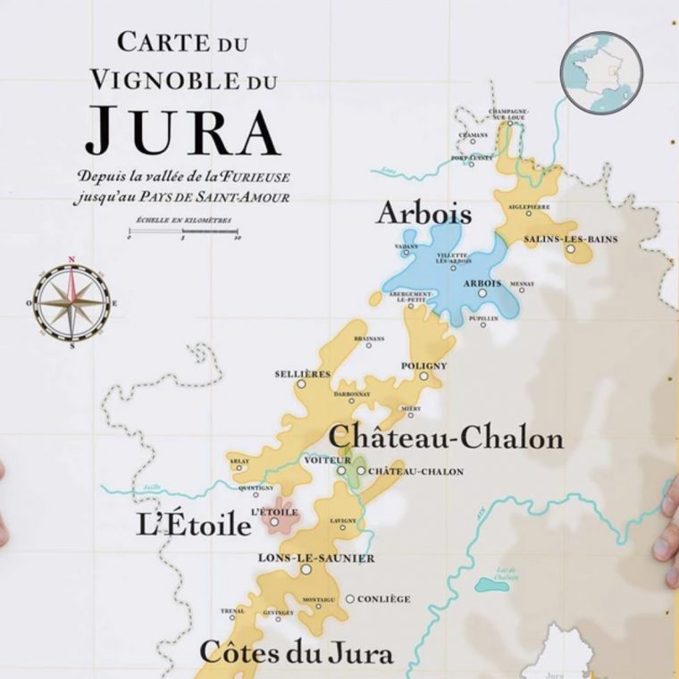 Carte des vins du Jura - Cartes des vins de France